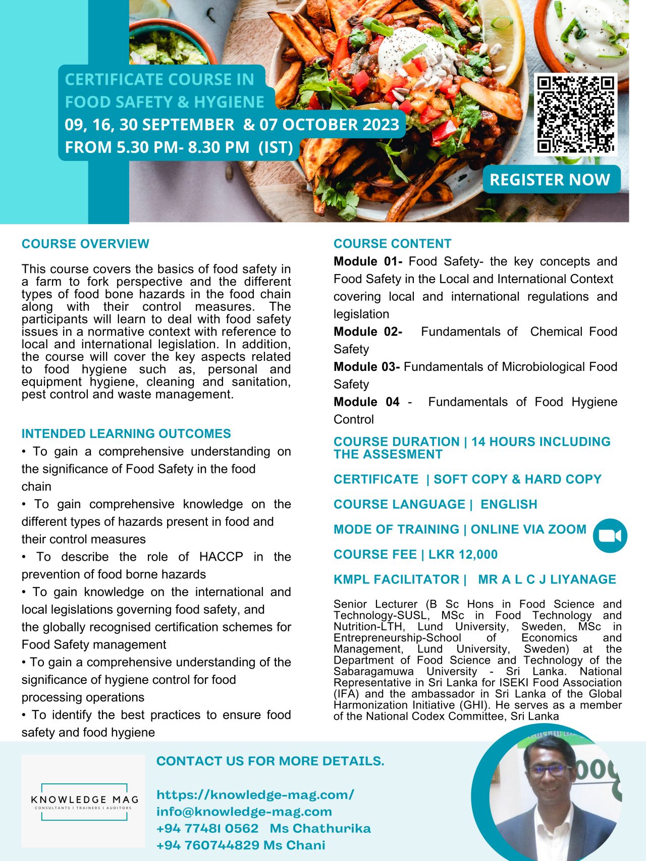 CERTIFICATE COURSE IN FOOD SAFETY AND HYGIENE (TECHNICAL) - KnowledgeMag