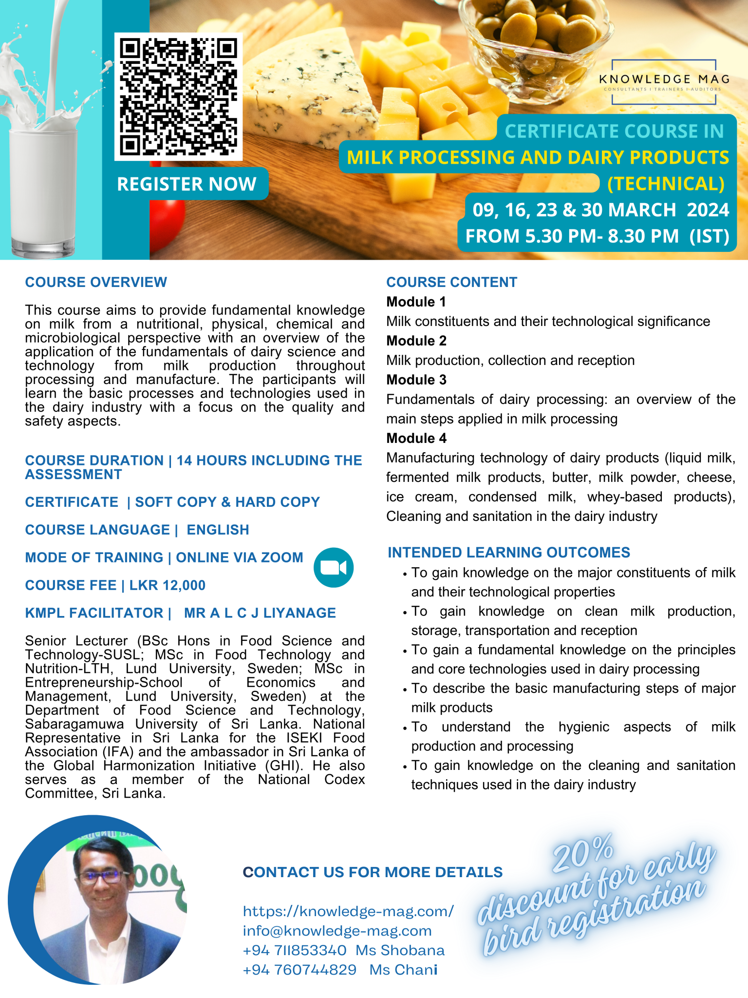 Certificate Course in Milk Processing and Dairy Products (TECHNICAL ...